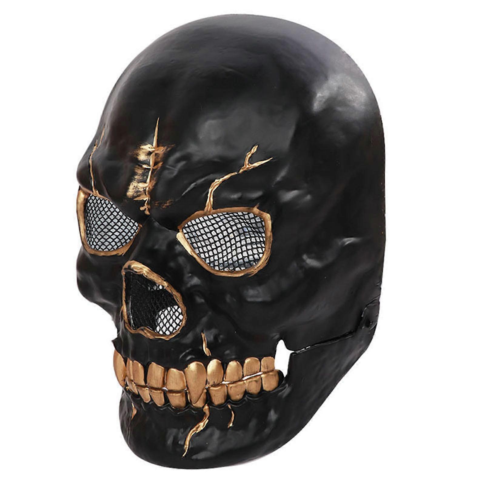Skull Mask With Moving Jaw Full for Head Skull Mask Helmet with Movable ...