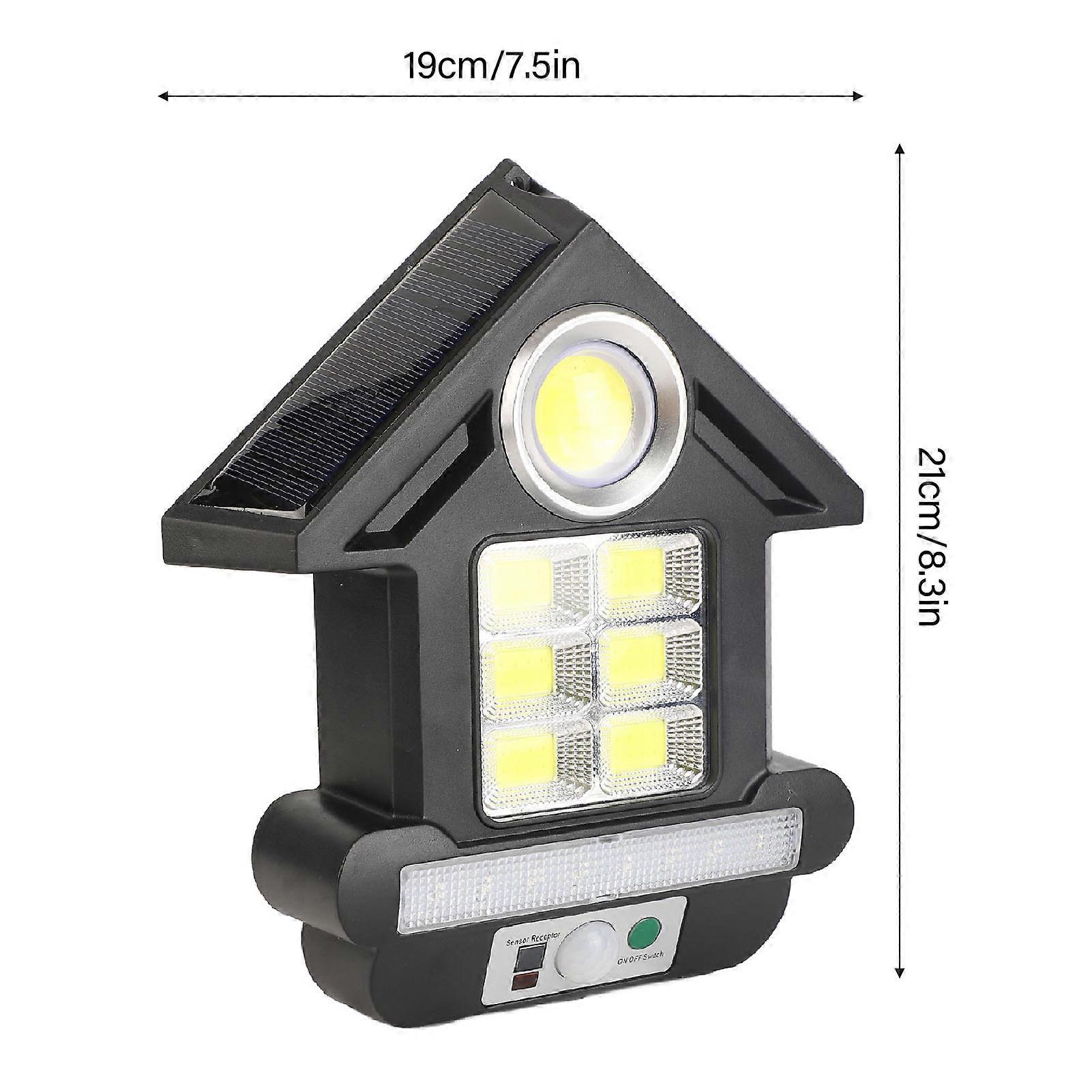 Solar Street Light House Shape ABS LED Motion Sensing Solar Wall Lamp with Remote Control for ...