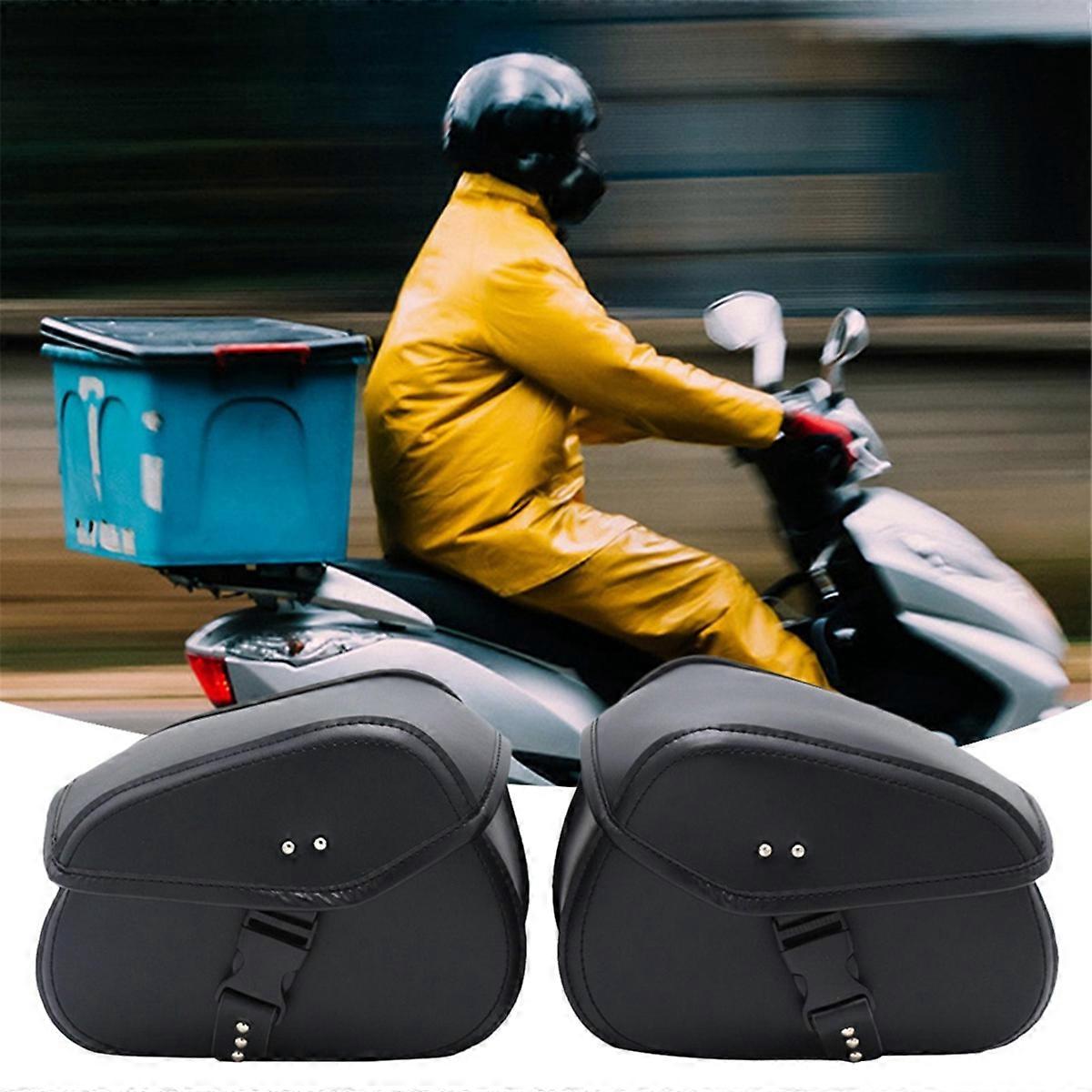 Universal Password Lock Motorcycle Saddlebags Side Tool Storage Saddle ...