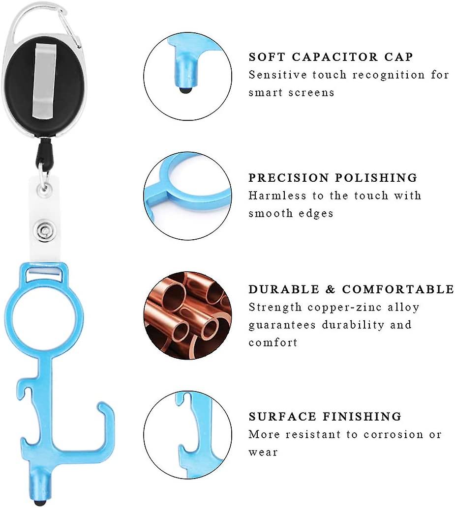 6 Pieces Contactless Door Opener, Touchless Contactless Key For Atm ...