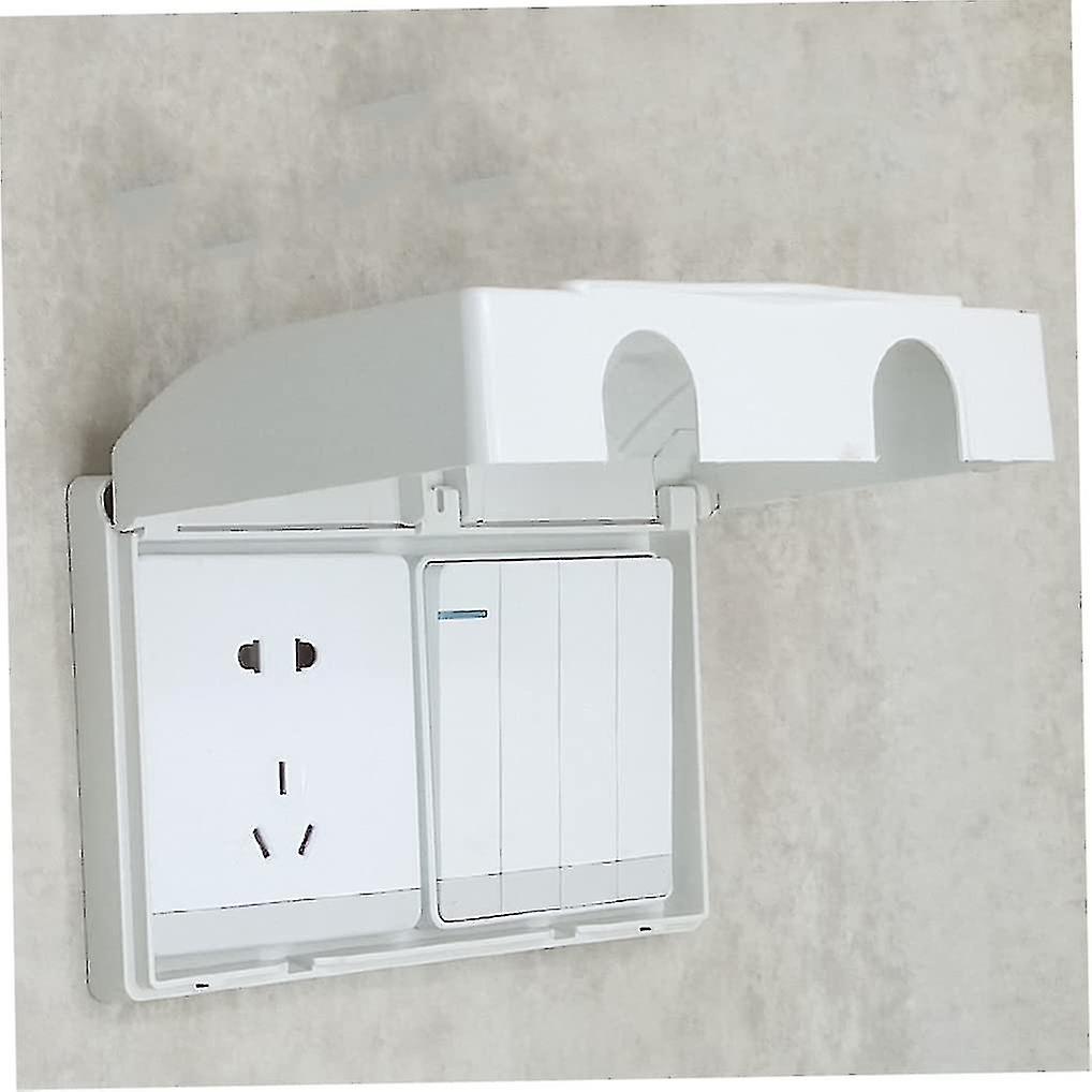 Double Socket Protector Cover Waterproof Electric Plug Socket Cover ...
