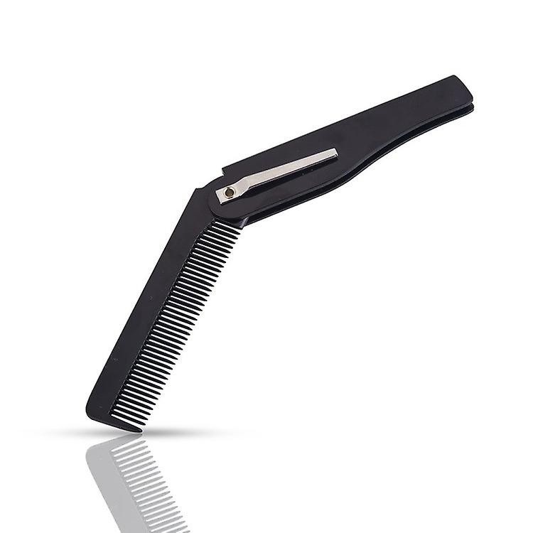 Folding Beard And Hair Comb Foldable Comb Hairbrush Black Portable Horn ...