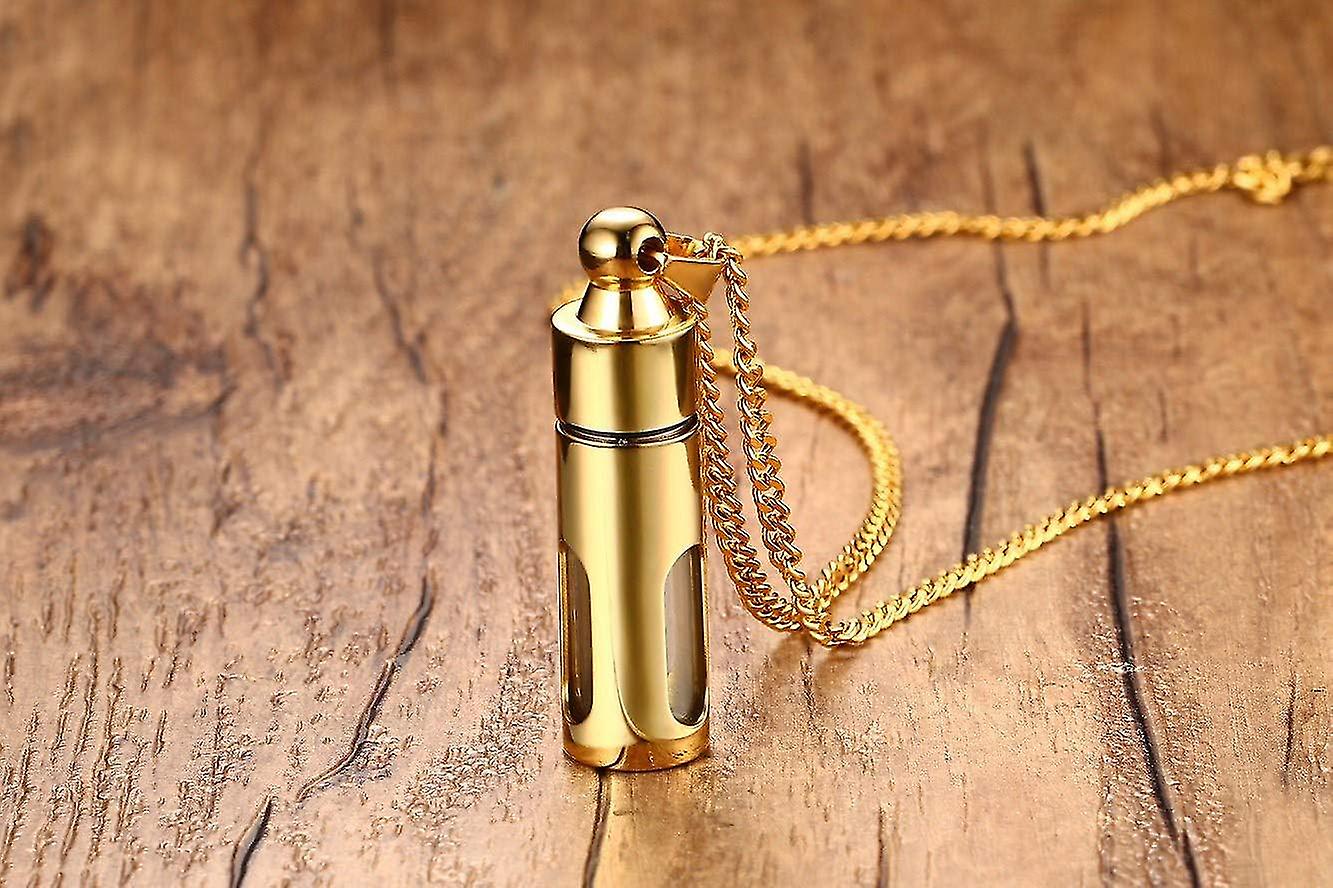 Stainless Steel Glass Container Tube Urn Keepsake Cremation Ashes ...