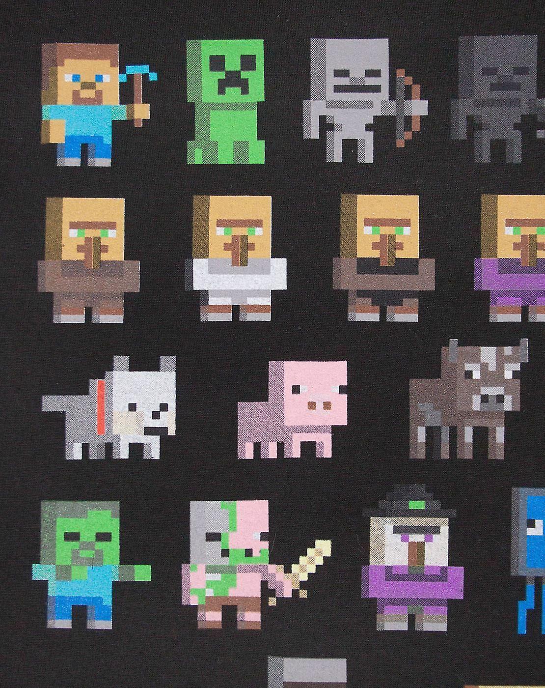 Minecraft Drenge hættetrøje sorte sprites | Fruugo DK