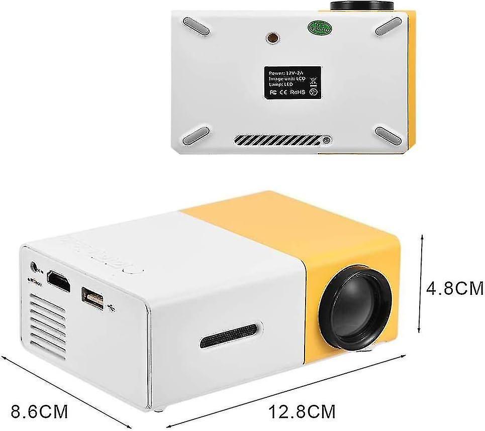 Portable 1080p Led Projector - Mini Projector For Home Cinema Theater ...