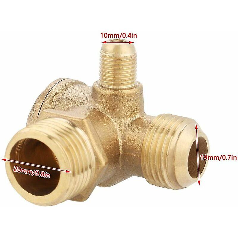 90 Degree Air Compressor Check Valve Normal Pressure Brass Male Thread ...