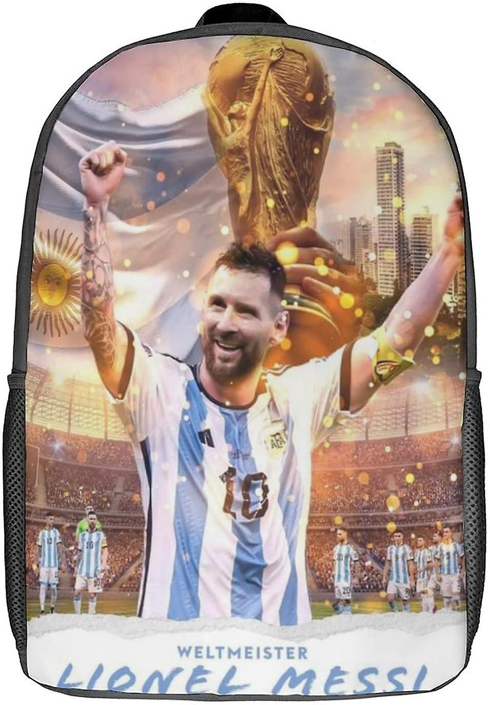 GENBAK Messi Kids Backpacks Football Player School Bags for Secondary ...