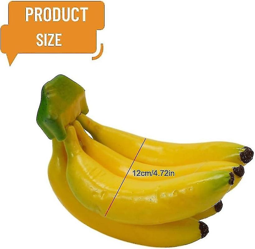 Artificial Lifelike Banana Cluster Decoration, Realistic Artificial ...