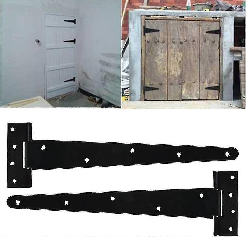 2 Pieces T-hinges 12 Inch Door Hinges, Heavy Duty T-hinge Barn Door ...