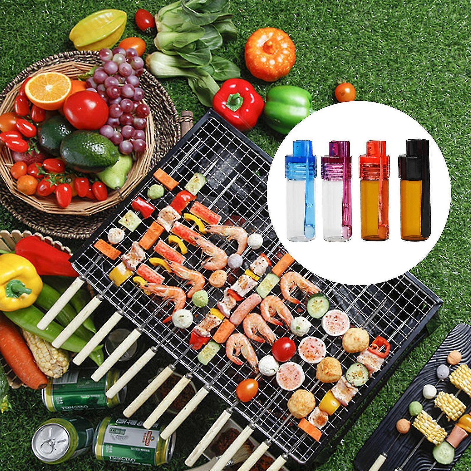 5 Pack Spice Powder Tool With Spoon Inside With Micro Funnel 1.7 ...