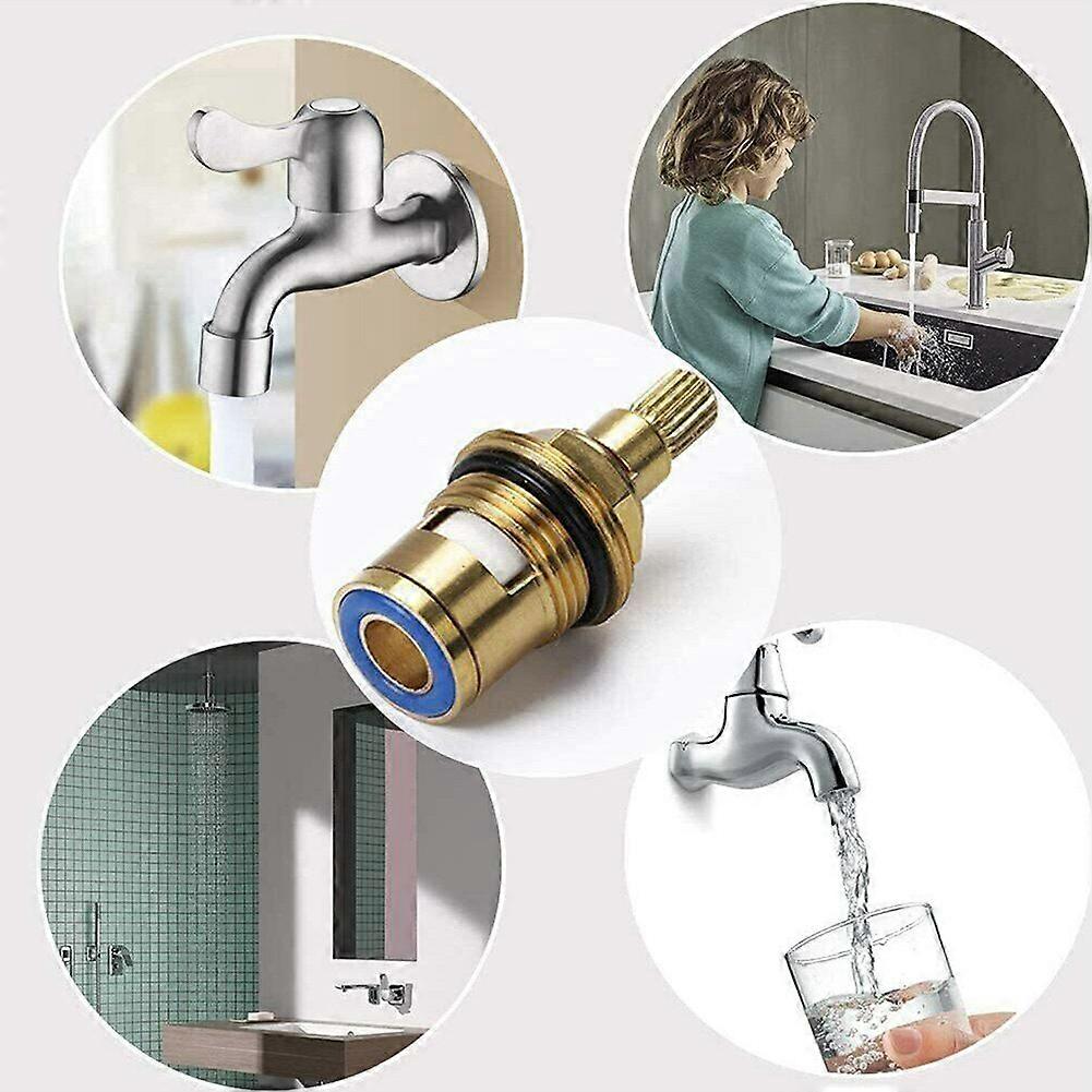 1/2 Pack Replacement Tap Valve Brass Ceramic Disc Cartridge Household ...