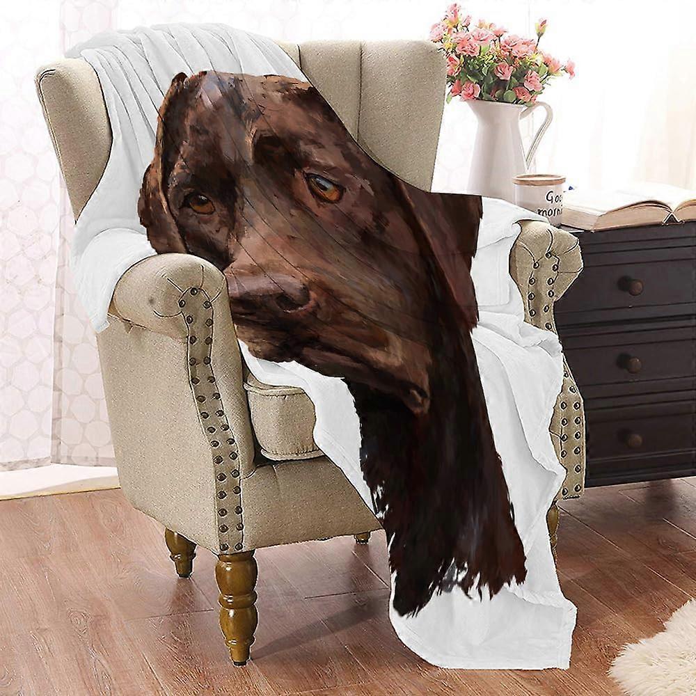 flannel Blankets,Brown Chocolate Labrador On Wildlife Palette Dog Dark ...