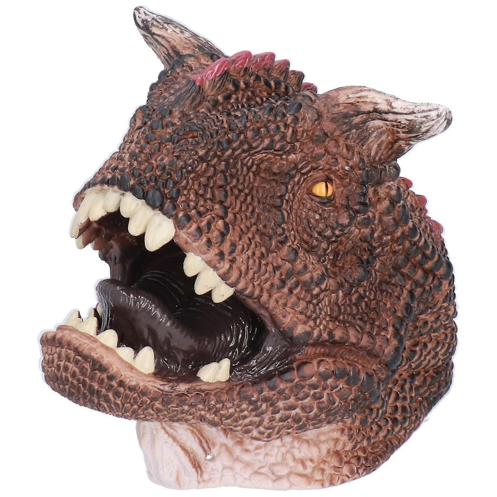 Lifelike Carnotaurus Hand Puppets for Kids - Hand Painted Dinosaur Toys ...