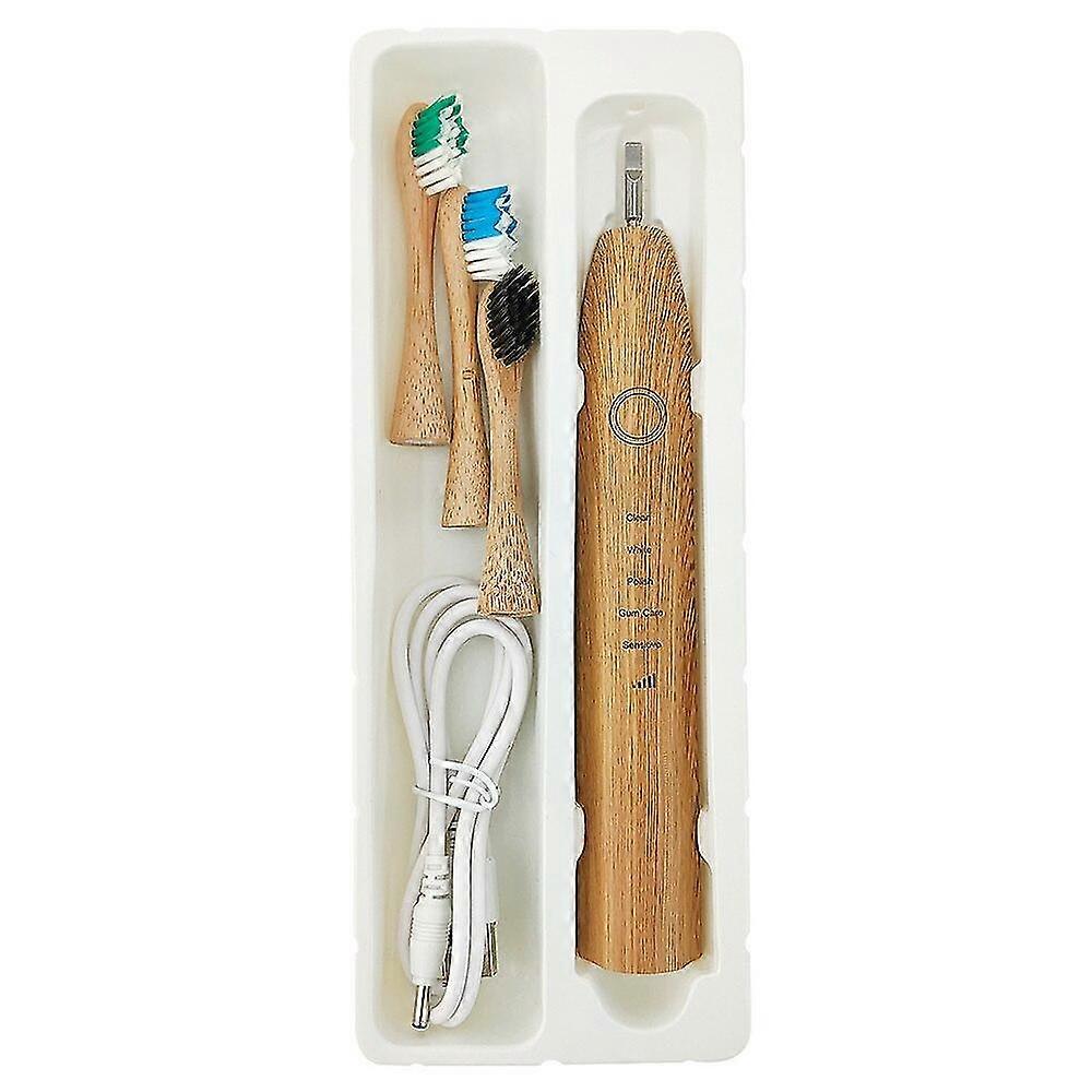 Bamboo Electric Toothbrushes Nylon Bristles- Biodegradable Natural Eco ...