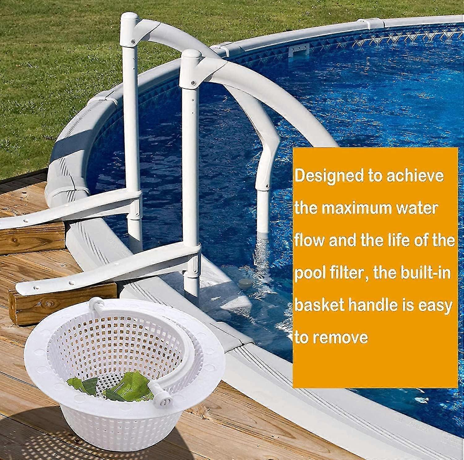 Skimmer Basket For Inground Pool, Pool Skimmer Basket With Handle ...