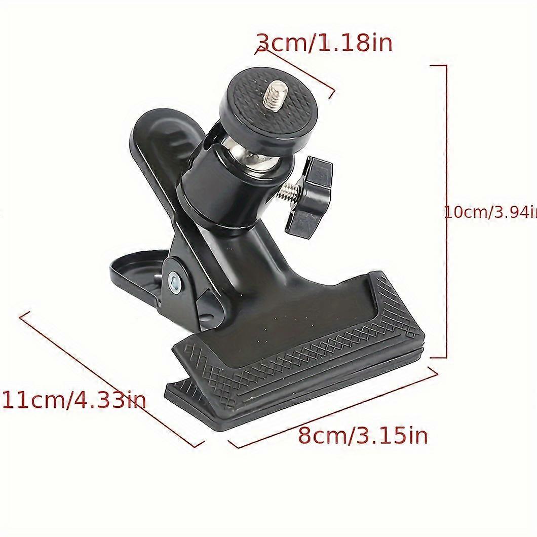 Metal Strong Clamp Camera Tripod Mount Flash Holder Photography Clip ...