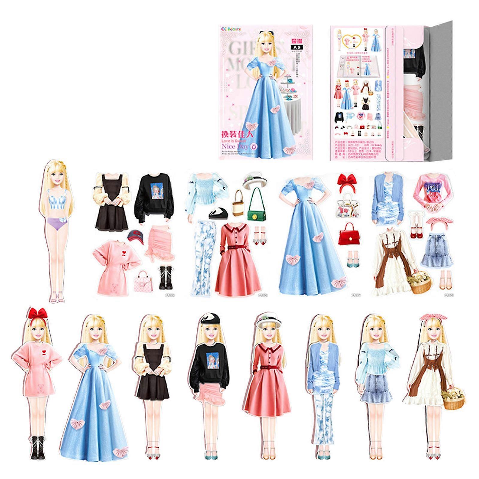 Magnetic Dress Up Baby, Magnetic Princess Paper Doll Girl Birthday Gift ...