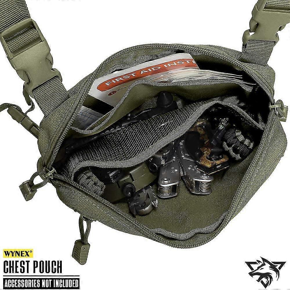 Recon Kit Bag, Tactical Combat Chest Pack Molle Vest Bags Front Pouch ...