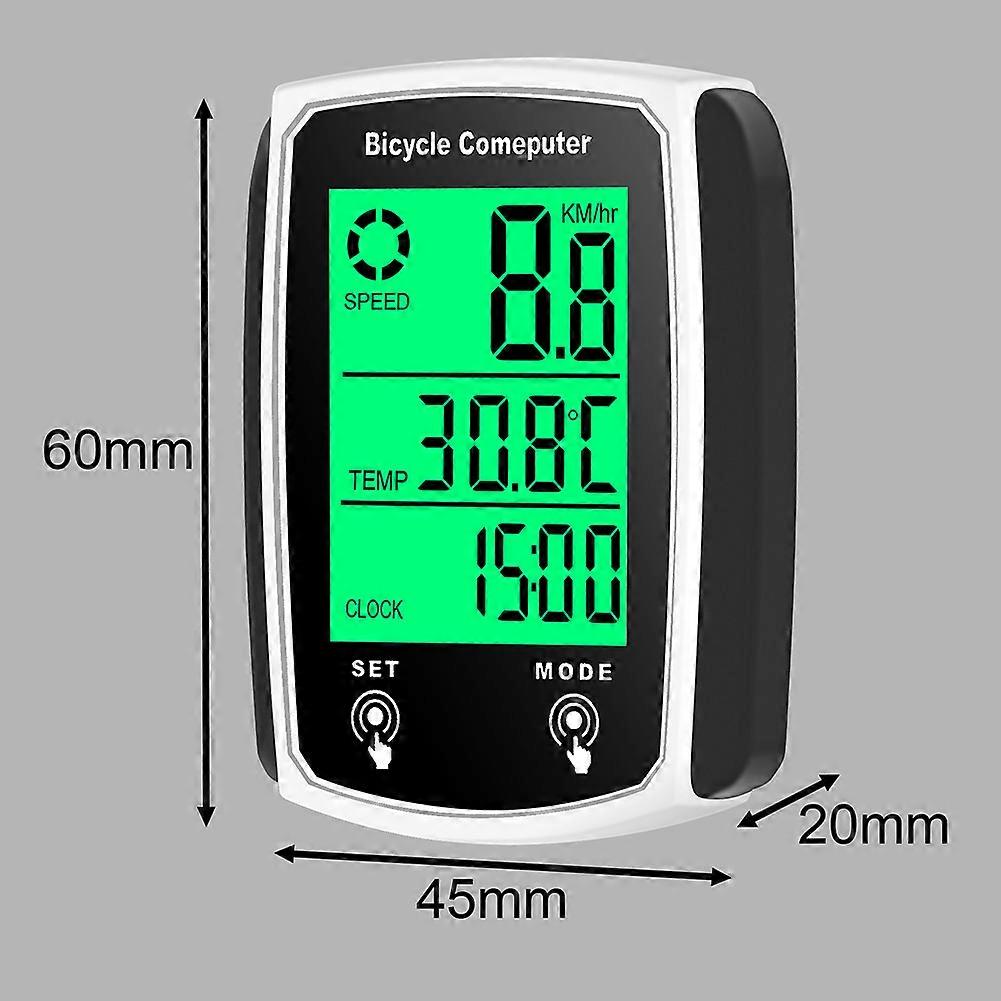 Bicycle Computer LCD Digital Wired Cycling Computer Speedometer Bike ...