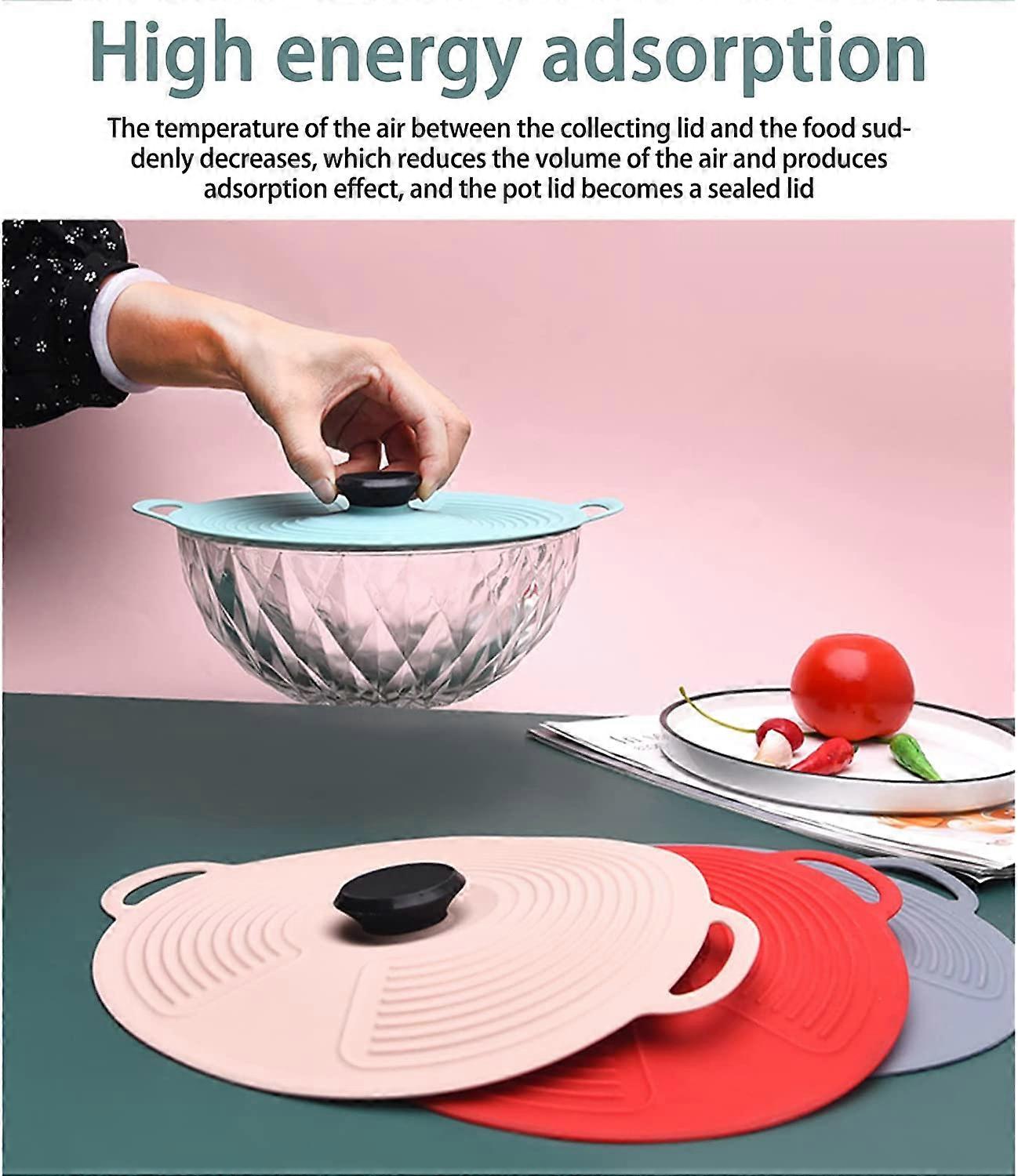 Silicone Lids for Pots and Pans, Reusable Silicone Lids for Bowls and ...