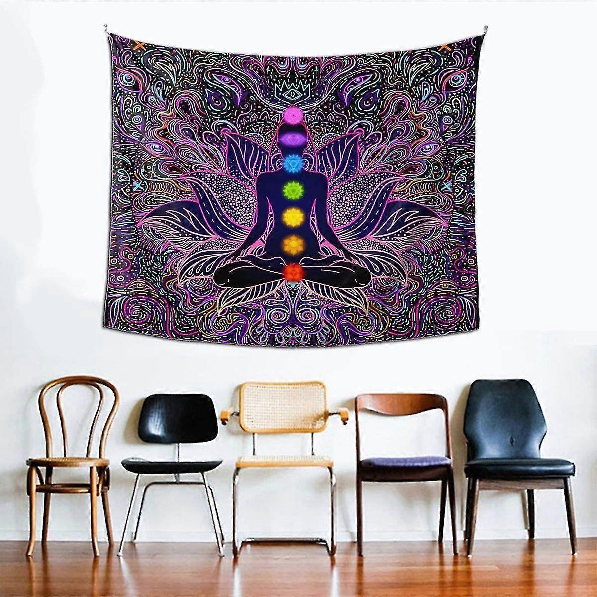 Seven Chakras Tapestry - Boho Mandala Yoga Meditation Wall Hanging ...