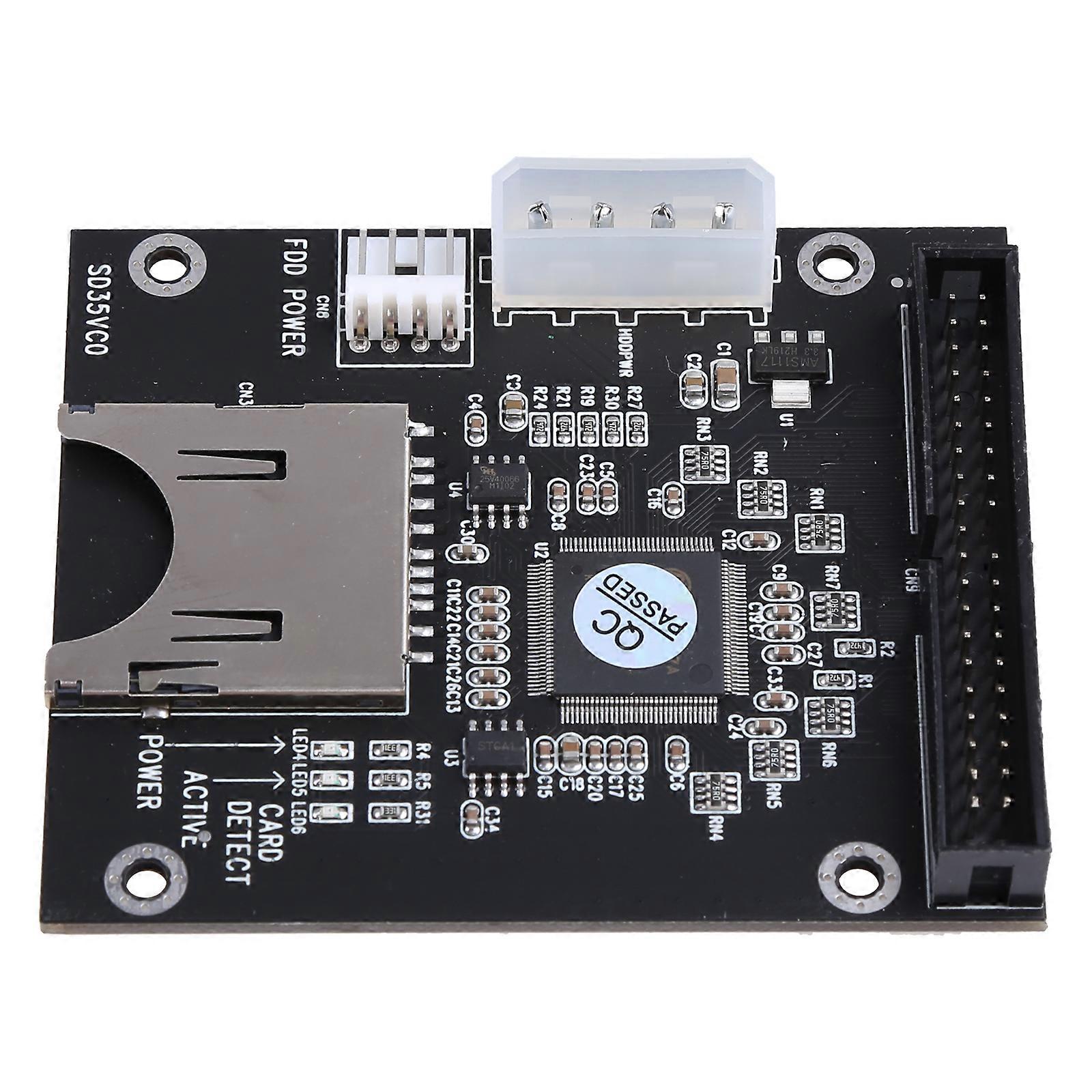 SD to 3.5" 40Pin Male IDE Hard Disk Drive Adapter Card 40Pin Power ...