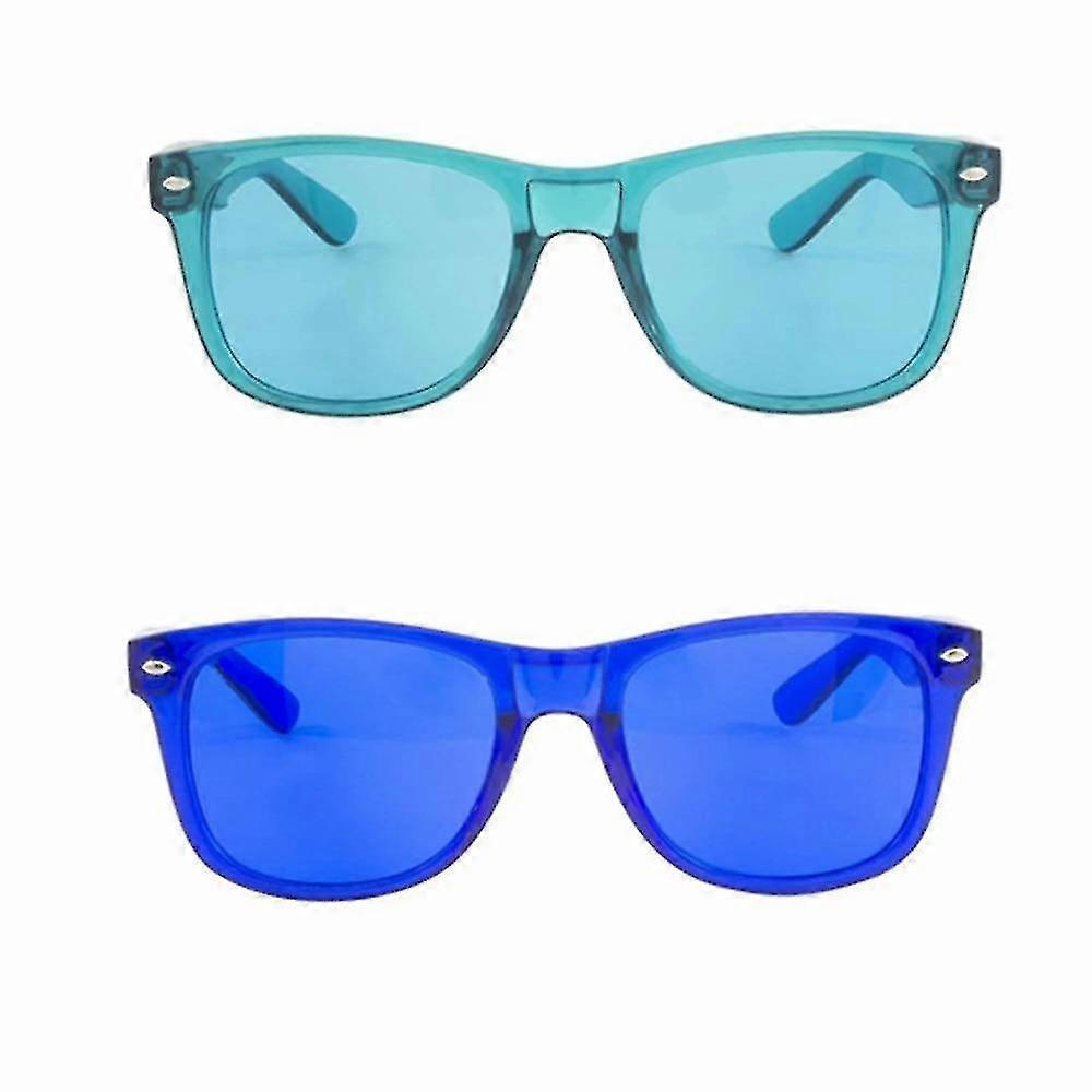 Light Therapy Chakra Healing Glasses, Colored Lens-MXBC | Fruugo UK