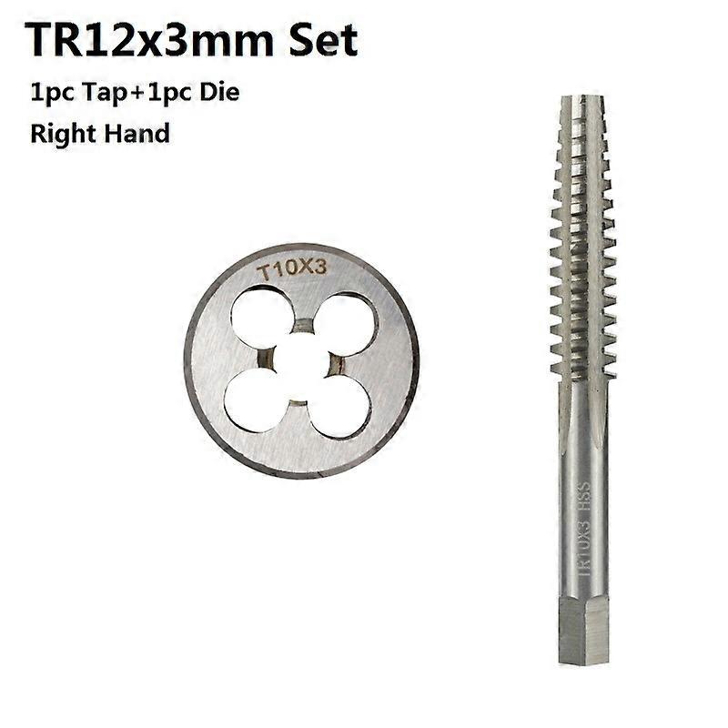 2pcs Trapezoidal Tap and Die Set Right Hand Machine Plug Tap Screw ...