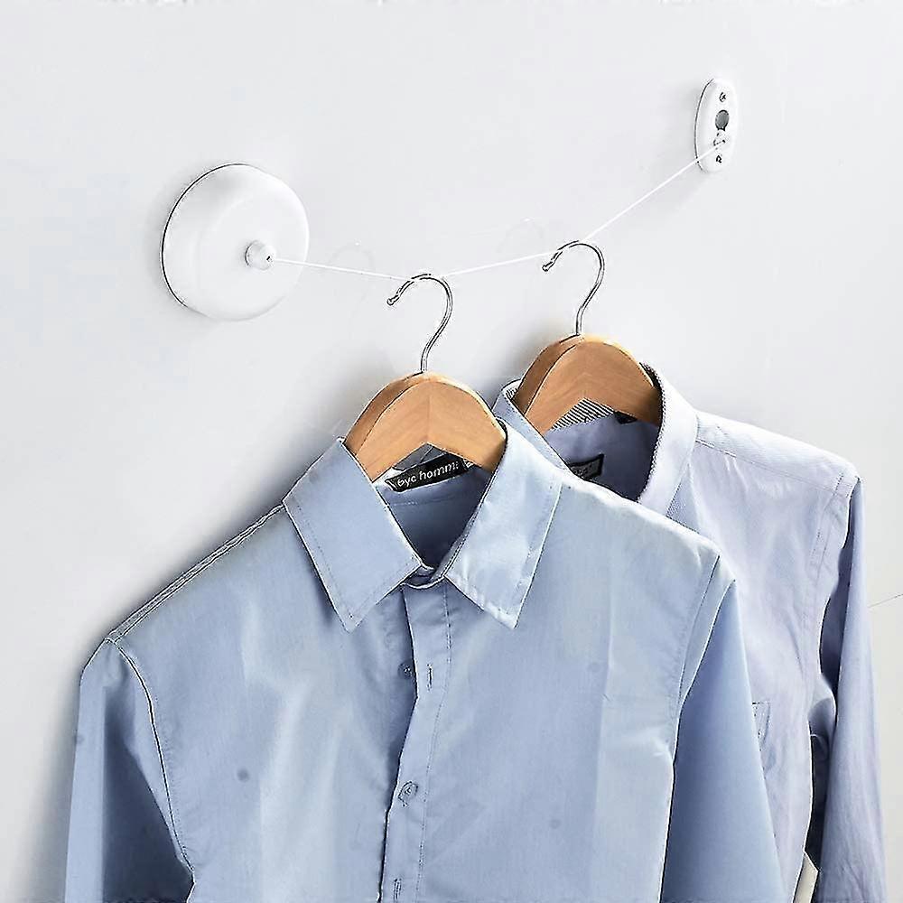 Retractable Clothesline - Wall-Mounted Washing Line Detachable Drying ...