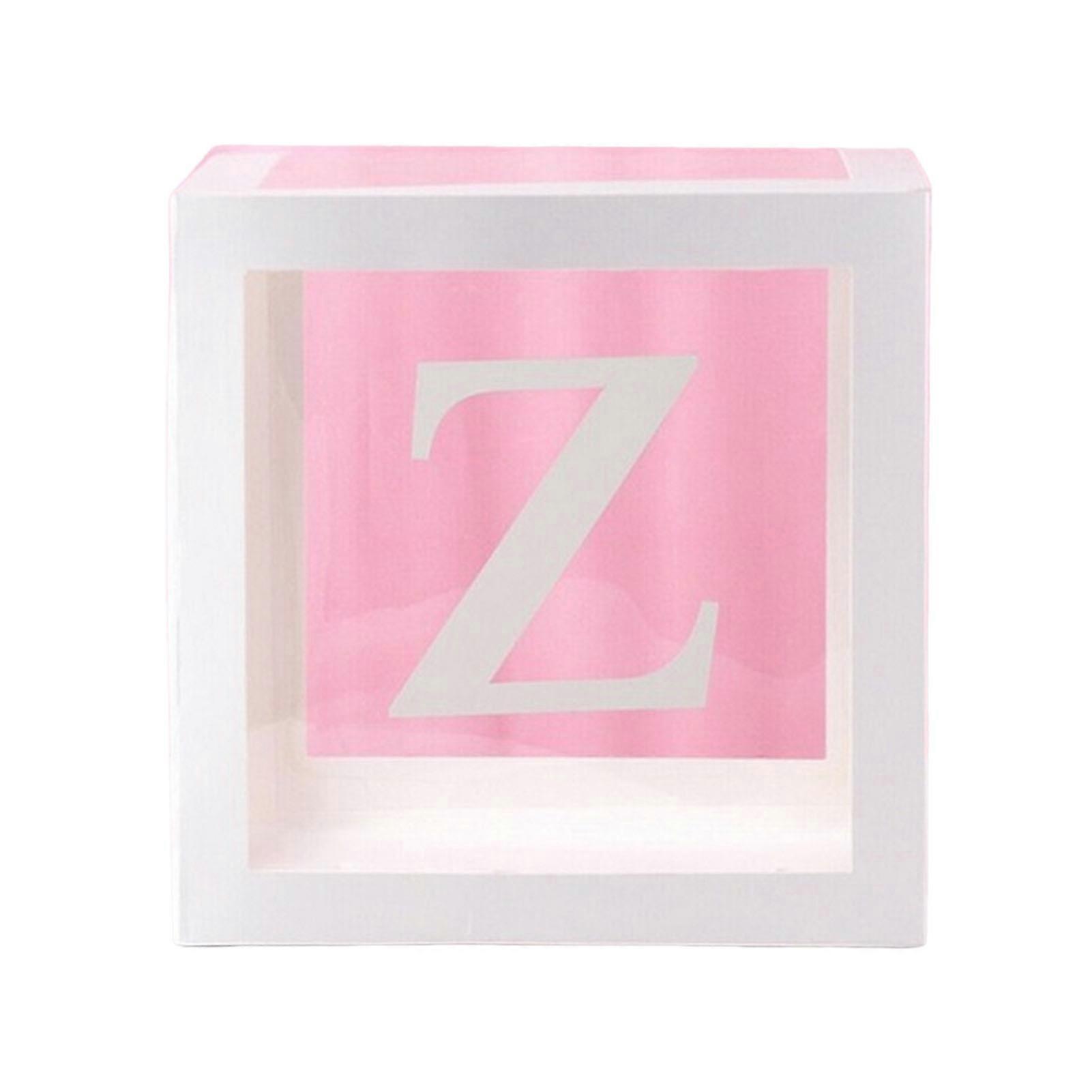 Balloon Box Reusable Clear Paper Box with Letter Stackable DIY Assembly ...