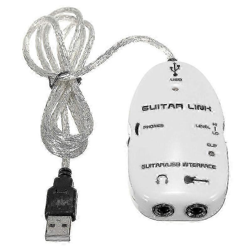6.3mm Jack To Usb Guitar Link Cable Adapter Guitar To Pc Recording ...