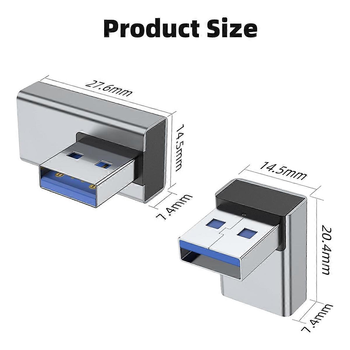 4PCS USB 3.0 Adapter , Up and Down Angle, Left and Right Angle USB a ...