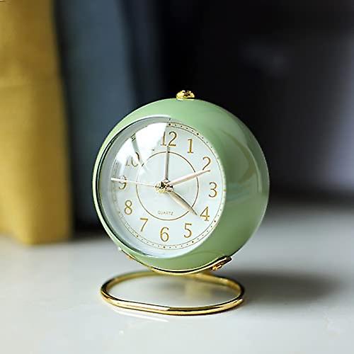 Small Desk Clocks For Shelf Bedroom Office, Table Alarm Clocks, Gold ...