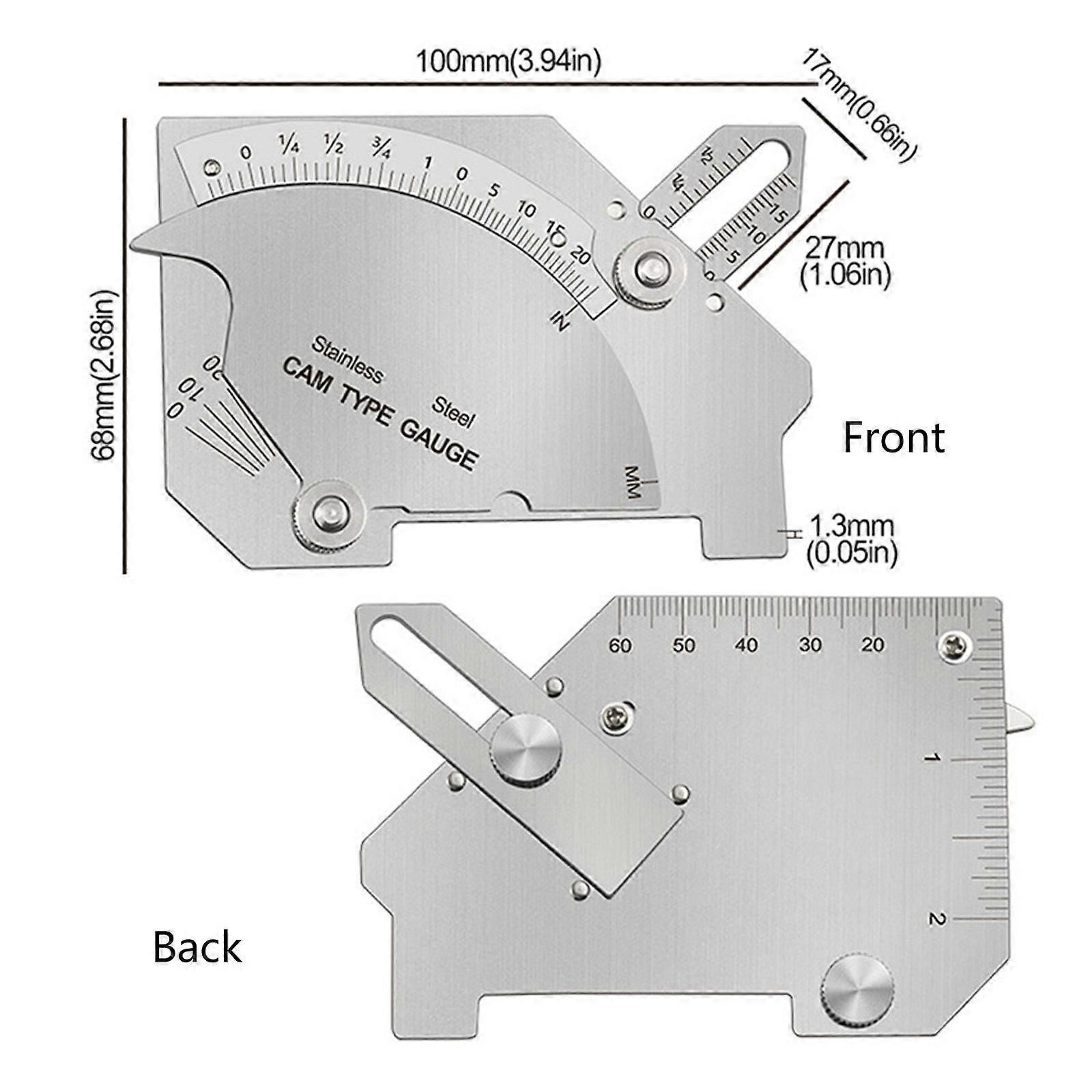 Steel Weld Gauges Welding Measurement Tool Weld Inspection Tool for ...