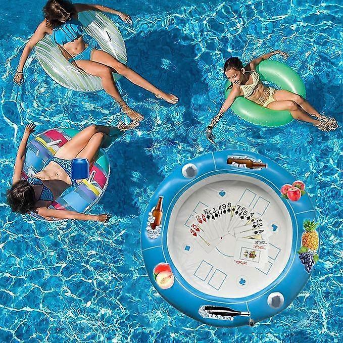 Circular Floating Pool Game Table - Spacious Inflatable Board Game ...