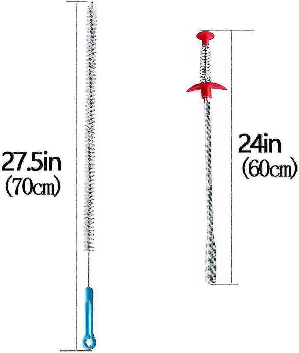Drain Unblocker, 6 Pack Sink Unblocker Tool, Snake Drain Cleaner, Drain ...