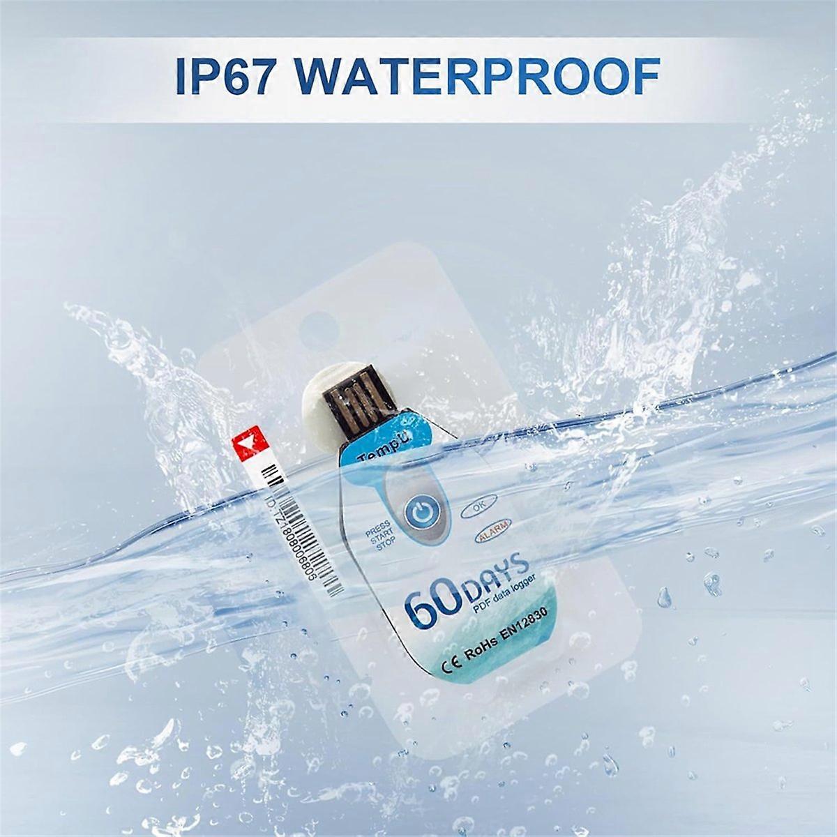 Temperature Data Logger USB Disposable PDF Temp Recorder 10 Pack ...