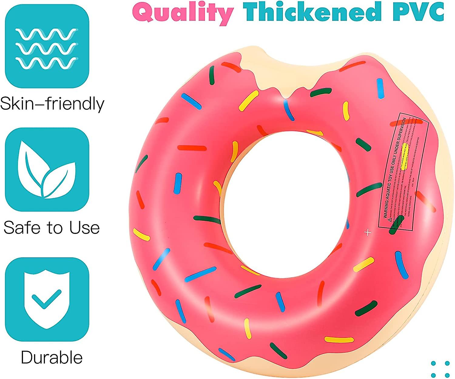 Inflatable Swim Rings, [2 Pack] Funny Beach Floaties Swim Party Toys ...