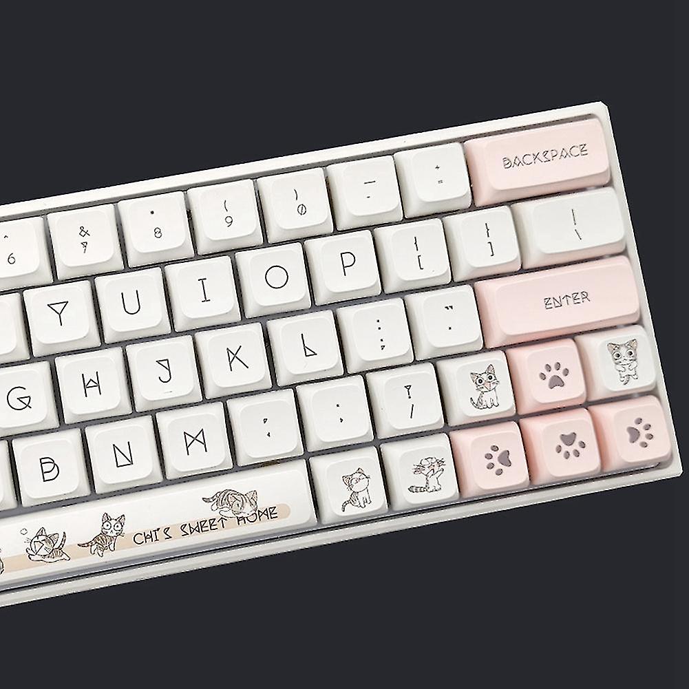136 Keys Xda Profile Keycaps Pbt Dye-sub Cute Theme Pink Keycap For ...