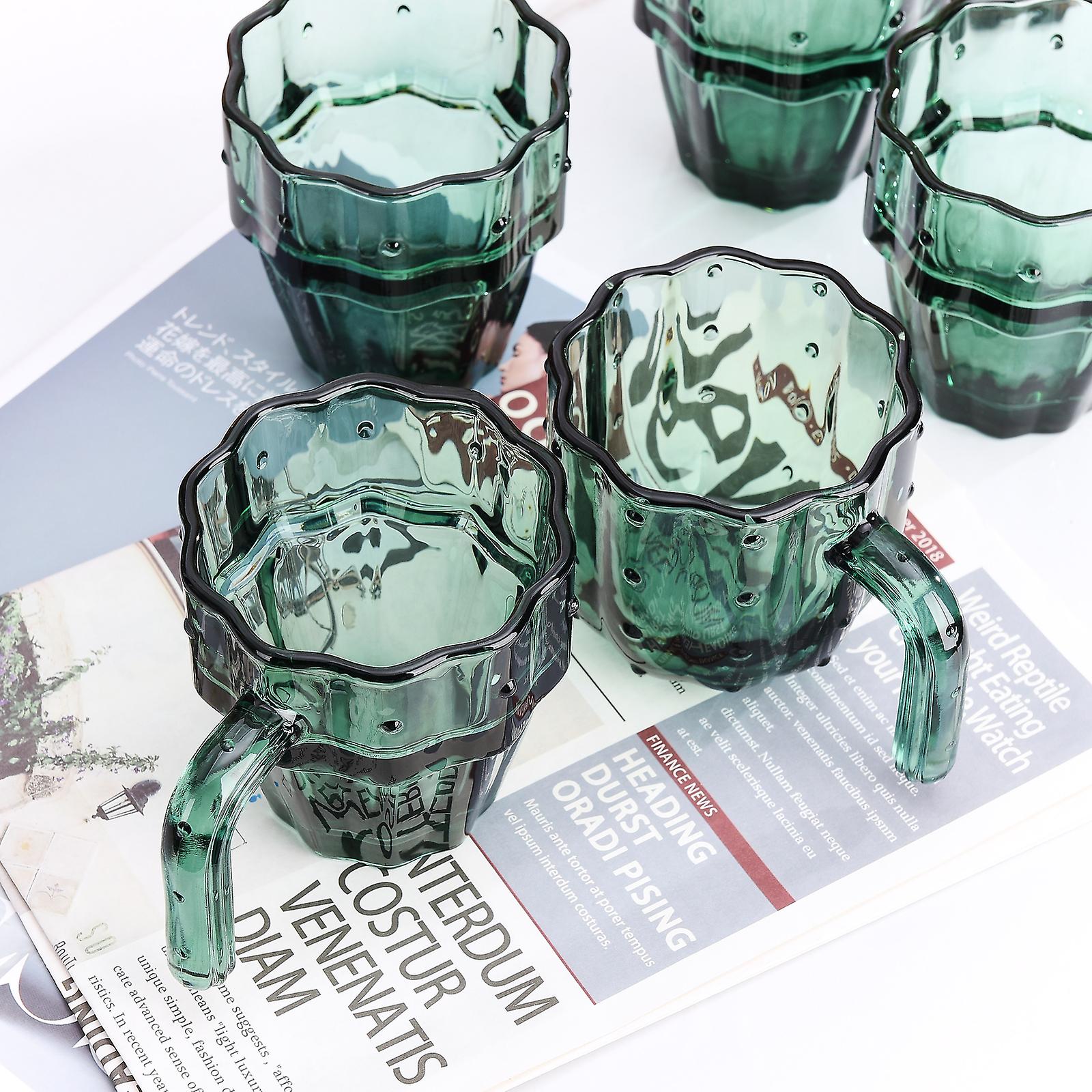 Best Discount-cactus Stackable Glasses, Cactus Shape Glasses With ...