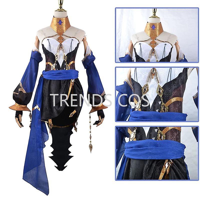 Game Genshin Impact Layla Sumeru Cryo Cosplay Costumes Layla Full Set ...