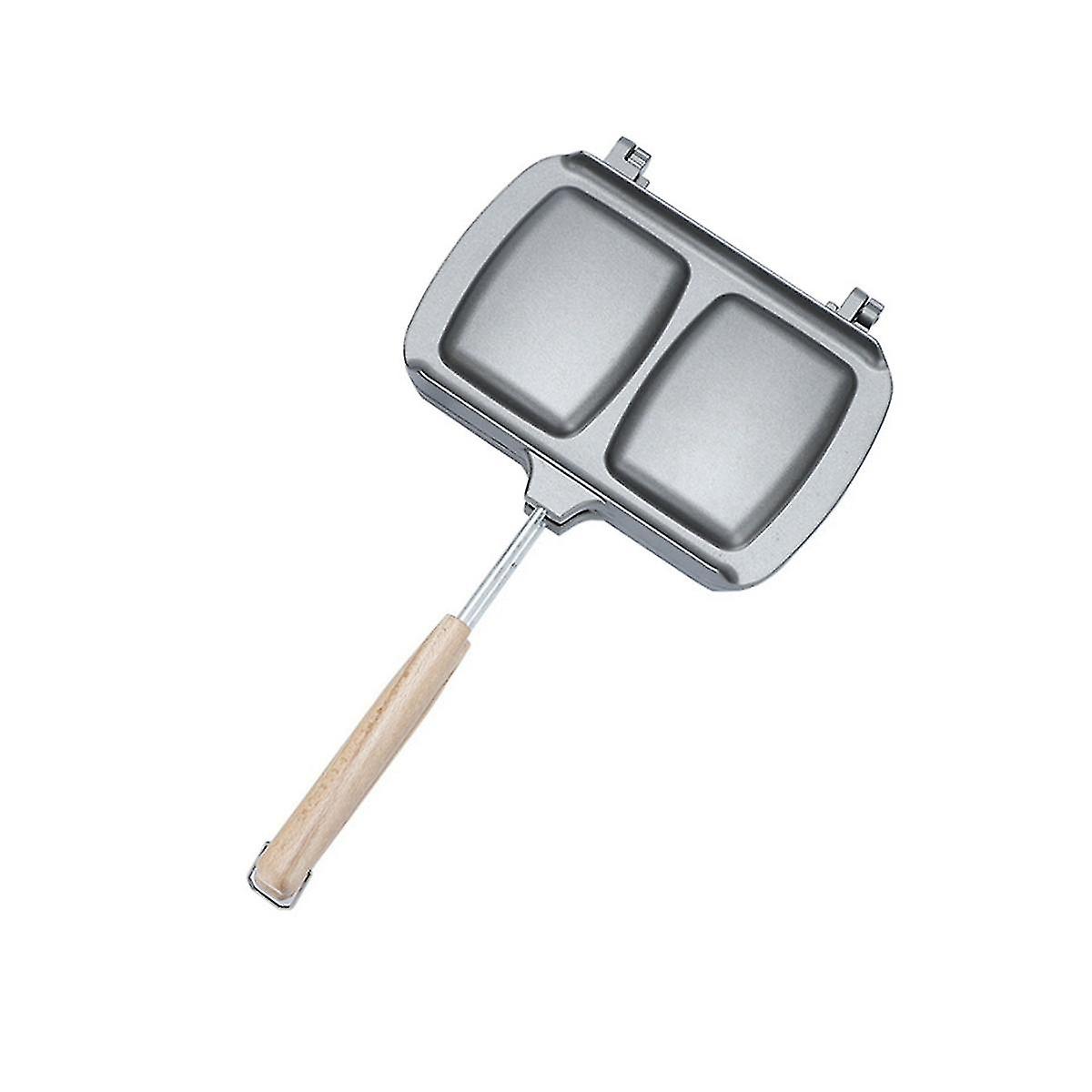 Double-sided Wich Pan Non-stick Foldable Grill Frying Pan For Bread ...