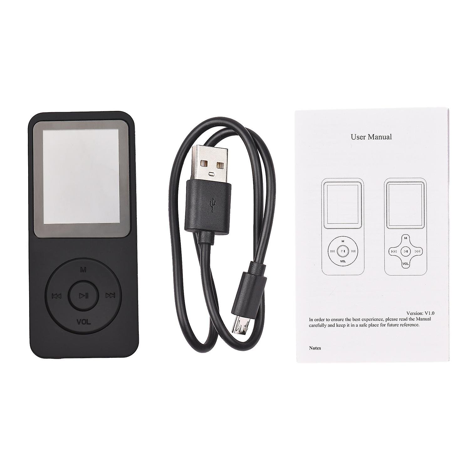 Portable MP4 Player with 64GB Memory Card MP3 Music Player 1.77 Inch ...