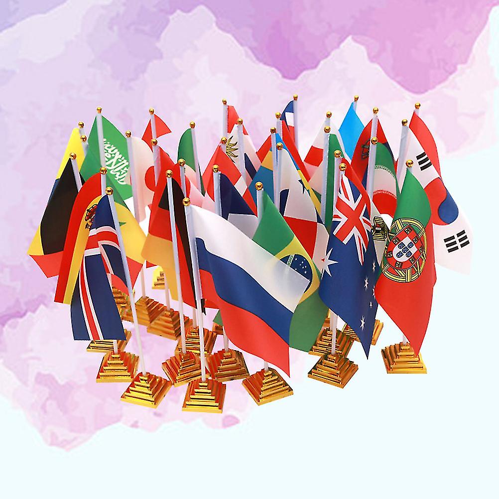 10 Pcs Table Top Decor Country Flags World Flags International Flags ...