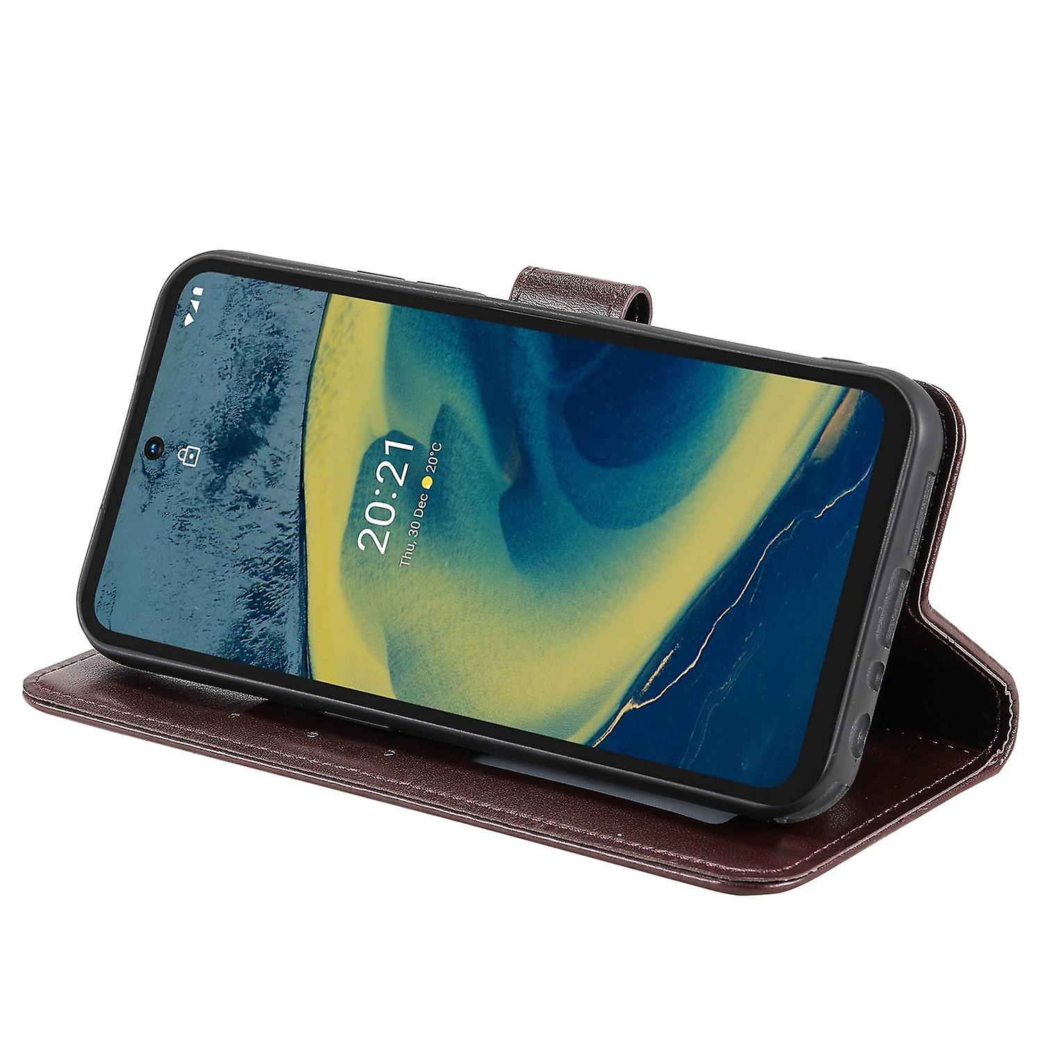 For Nokia Xr20 Totem Embossed Leather Case Brown | Fruugo UK