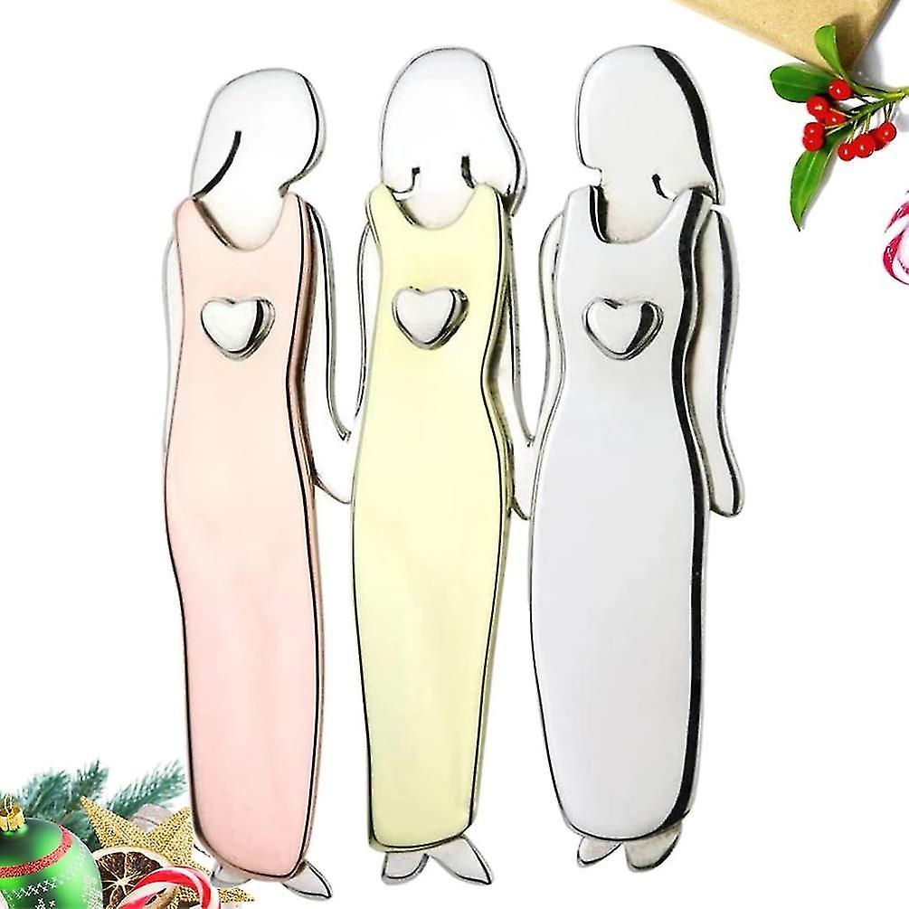 Alloy Sister Brooch Pin Set: 3 Sisters Clothing Pin Sisterhood Brooch ...