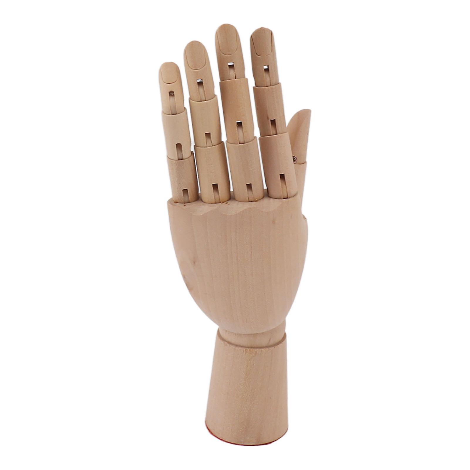 Flexible Wooden Hand Model Moveable Wooden Artists Manikin Hand Figure ...