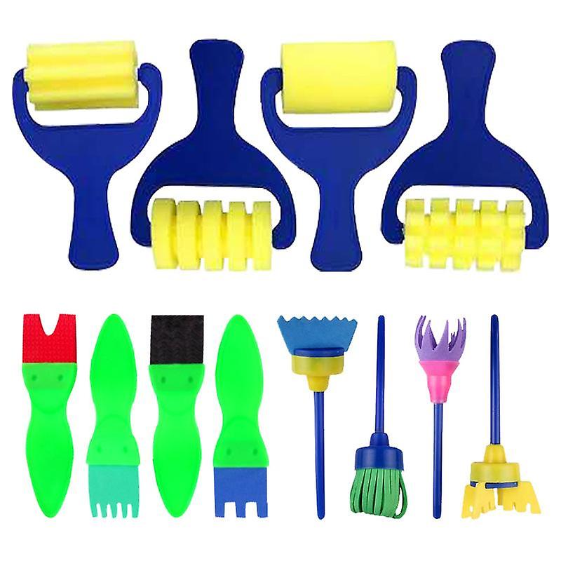 12 Child drawing sponge diy early education art painting tools | Fruugo UK