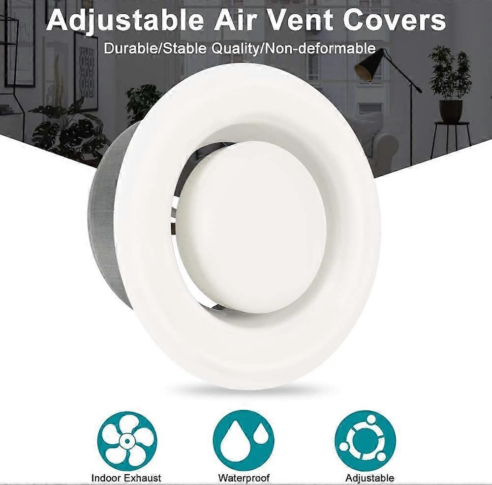 Ventilation Mouth 100mm Vent Adjustable Exhaust Mouth Round Ventilation ...