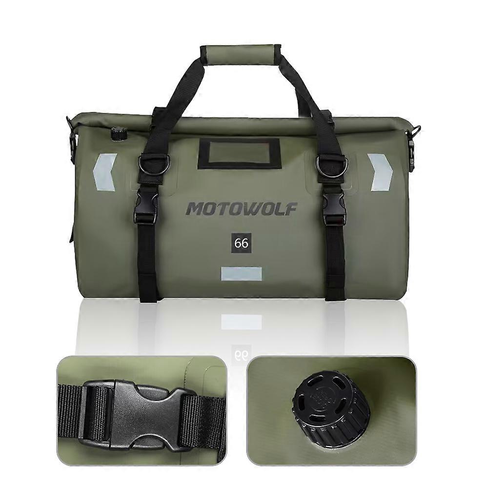Motorcycle Waterproof Tail Bag Travel Outdoor Dry Luggage Roll Pack Bag ...